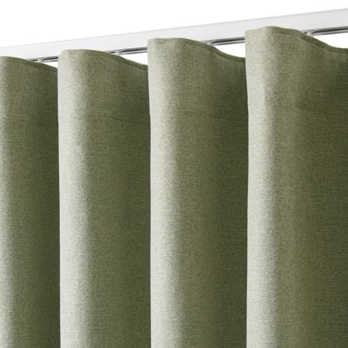 Sunday Homewares Ainslie Blockout S-Fold Single Panel Curtain | Temple ...