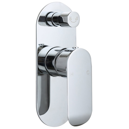 Oval Curved Shower/Bath Wall Mixer Diverter | Temple & Webster