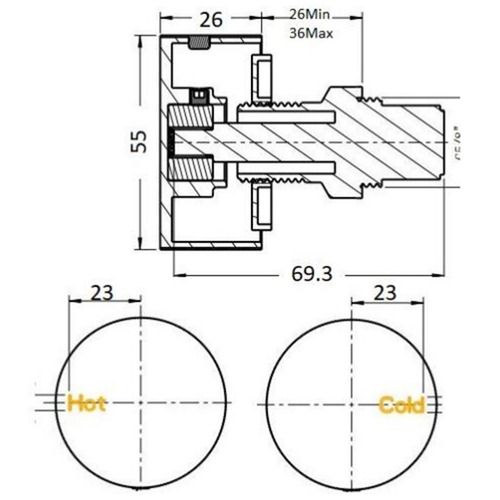 Qi Rund Wall Top Assemblies | Temple & Webster