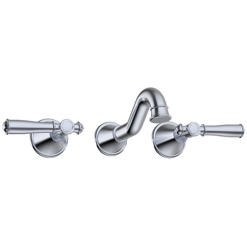 Prime Shepherds Crook Bath/Basin Wall Tap Set | Temple & Webster