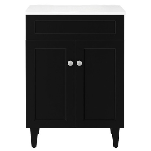 Seraphina 600mm Freestanding Single Vanity with Stone Countertop ...