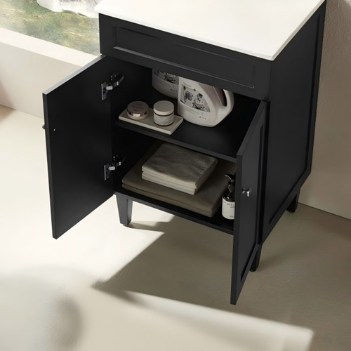 Seraphina 600mm Freestanding Single Vanity with Stone Countertop ...