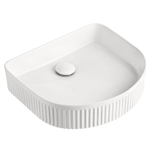 ArchitecturalDesigner Arch Fluted Above Counter Ceramic Basin | Temple ...