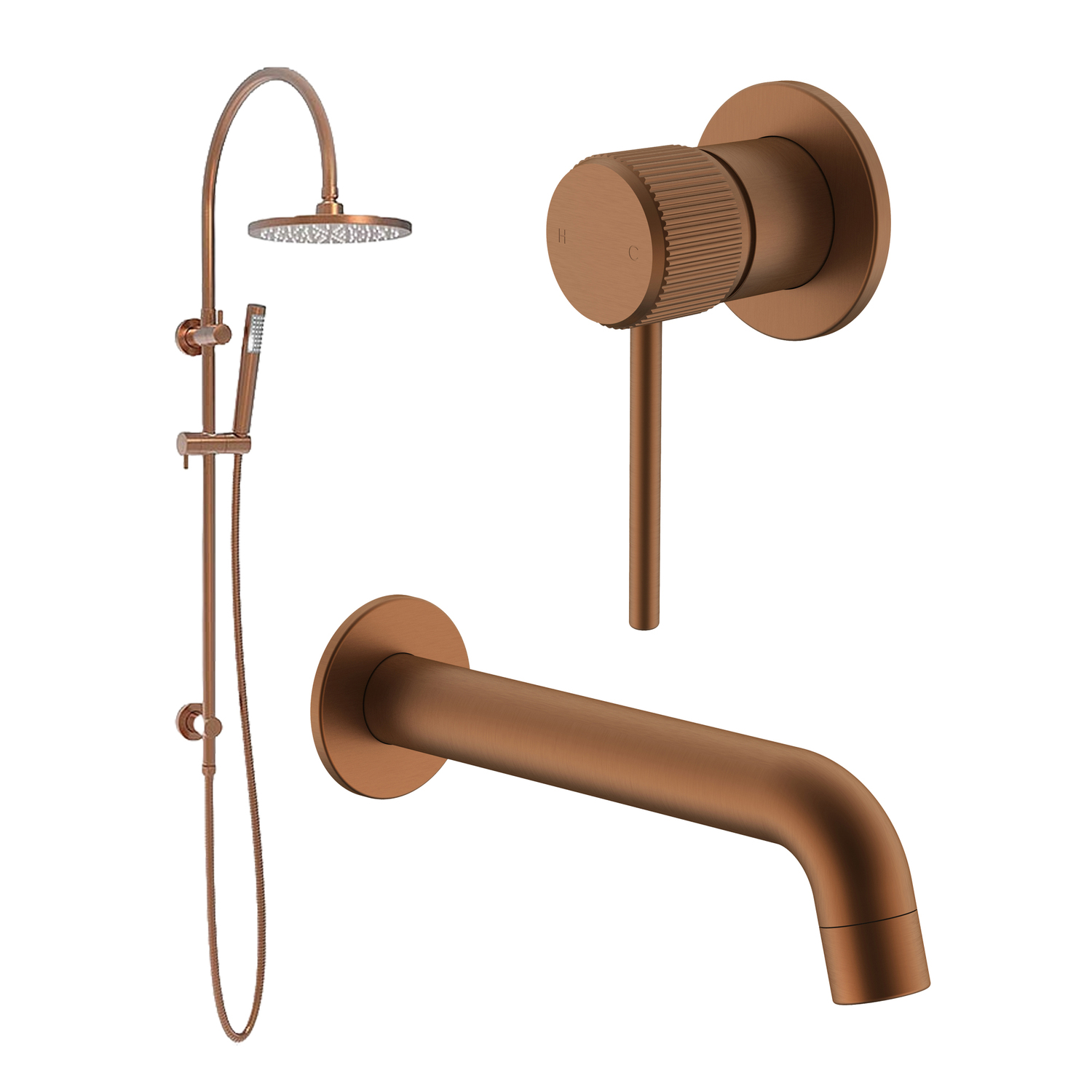 ArchitecturalDesigner Soul Groove Twin Shower & Tapware Bathroom ...