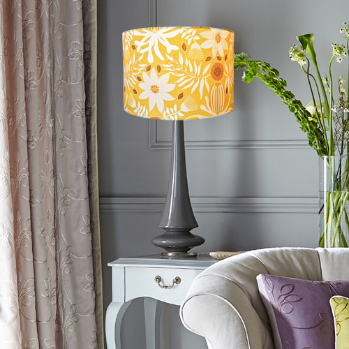 Mustard Wattle Cotton Lamp Shade | Temple & Webster