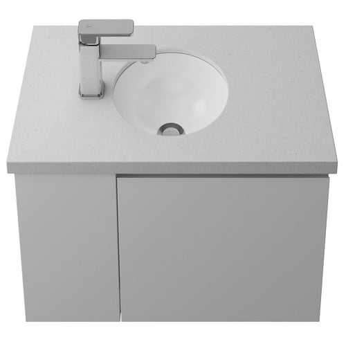 Timberline Round 260mm White Ceramic Undermount Basin | Temple & Webster