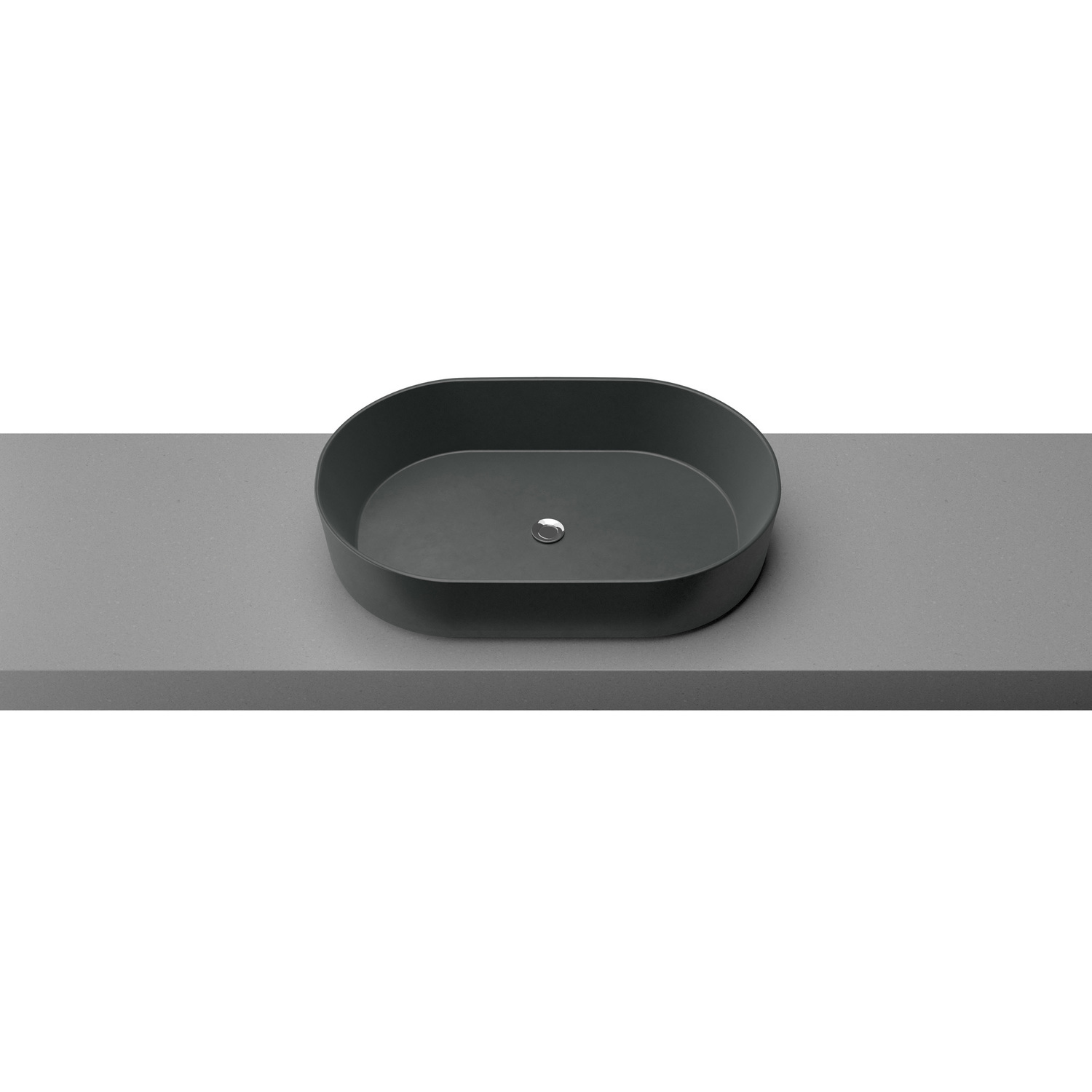 Timberline Myrtle 550mm Oval Ceramic Above Counter Basin | Temple & Webster
