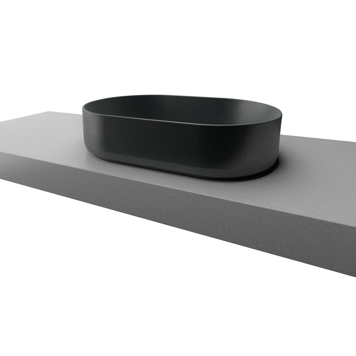 Timberline Myrtle 550mm Oval Ceramic Above Counter Basin | Temple & Webster