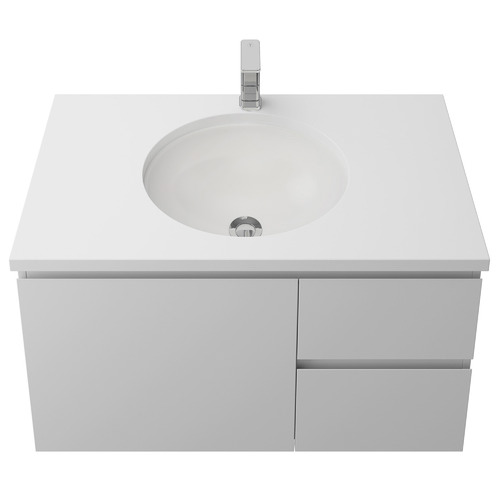Timberline 420mm White Oval Ceramic Undermount Basin | Temple & Webster