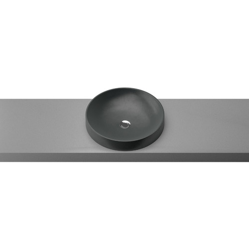 Timberline Radius 400mm Round Ceramic Semi-Inset Basin | Temple & Webster