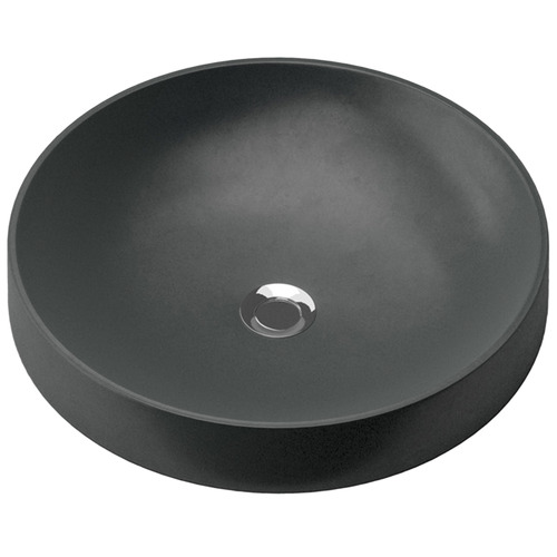 Timberline Radius 400mm Round Ceramic Semi-Inset Basin | Temple & Webster