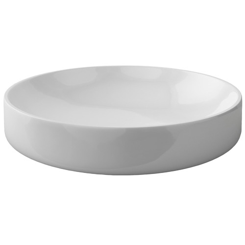 Timberline Radius 400mm Round Ceramic Semi-Inset Basin | Temple & Webster