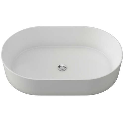 Timberline Myrtle 550mm Oval Ceramic Above Counter Basin | Temple & Webster