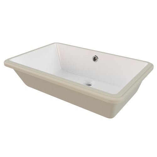Timberline 530mm White Rectangular Ceramic Undermount Basin | Temple ...
