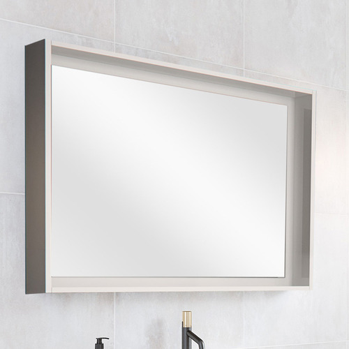 Satin White Halifax Rectangular Wall Mirror | Temple & Webster