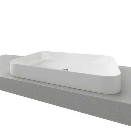 Timberline Rome 600mm Rectangular Ceramic Semi-Inset Basin | Temple ...