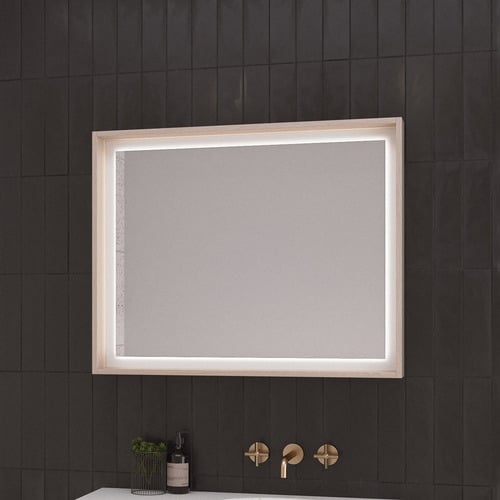 Satin White Halifax Rectangular Wall Mirror | Temple & Webster