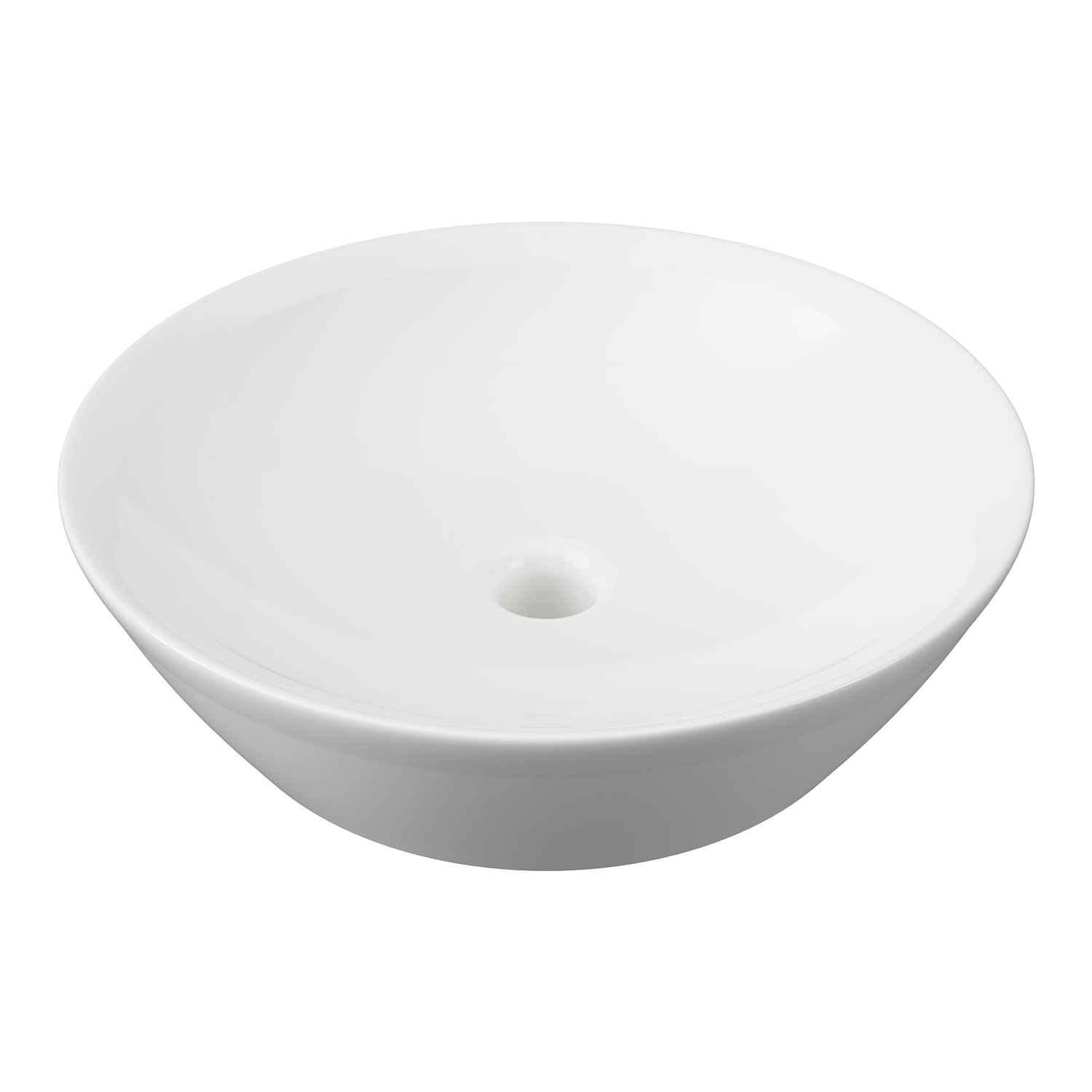 Jupiter 415mm Round Ceramic Above Counter Basin | Temple & Webster