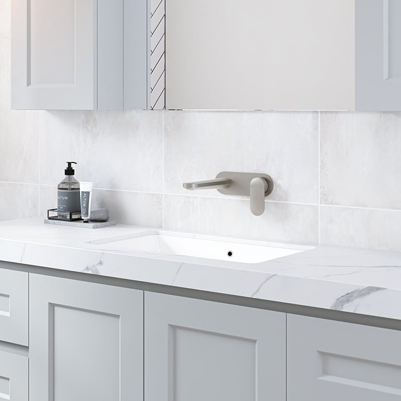 Timberline 530mm White Rectangular Ceramic Undermount Basin | Temple ...