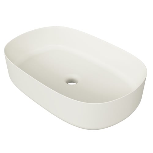 Timberline Myrtle 550mm Oval Ceramic Above Counter Basin | Temple & Webster