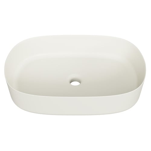 Timberline Myrtle 550mm Oval Ceramic Above Counter Basin | Temple & Webster