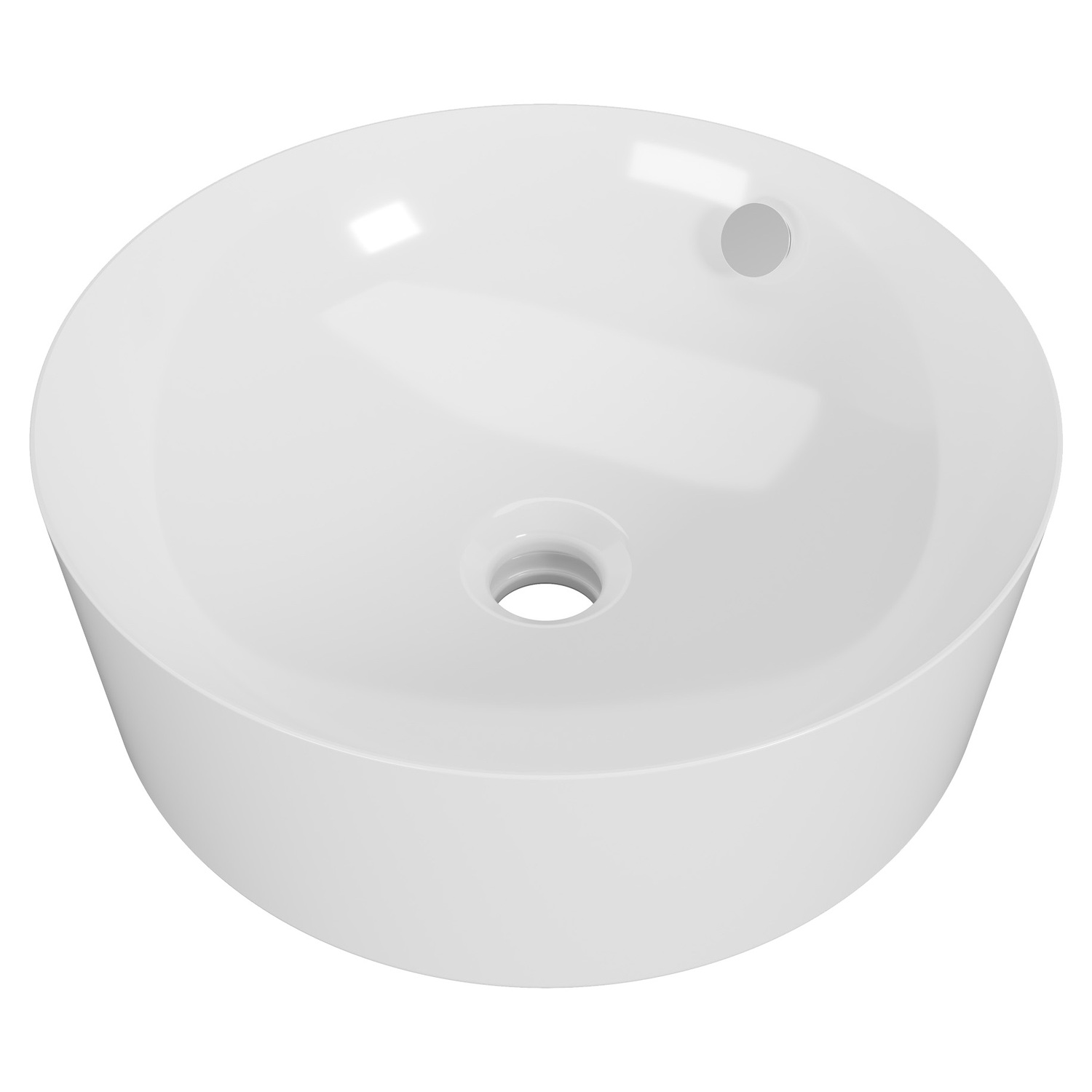 Hazel 360mm Gloss White Above Counter Basin | Temple & Webster