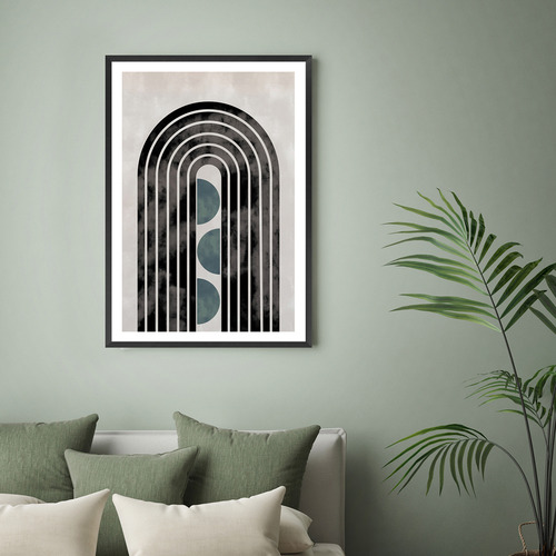 Green Arch Capsule I Printed Wall Art | Temple & Webster