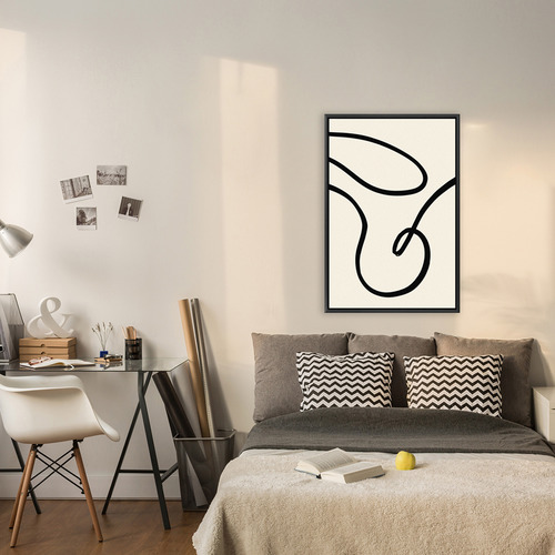 Black Lines II Printed Wall Art | Temple & Webster