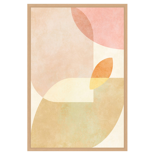 Aqua Shapes I Kopie Canvas Wall Art | Temple & Webster
