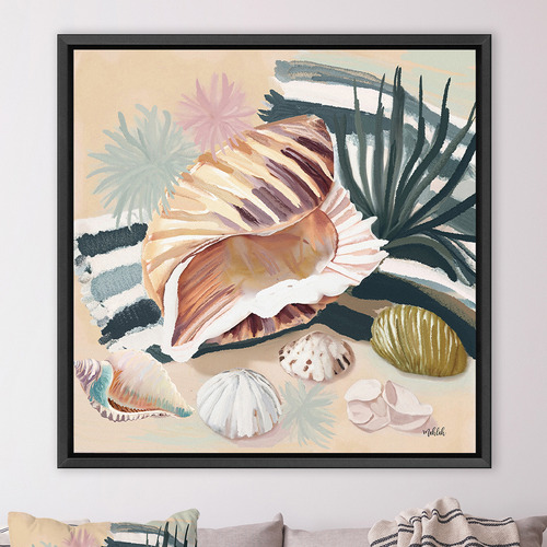 Art Prints Unique Sea Shell Grass Canvas Wall Art | Temple & Webster