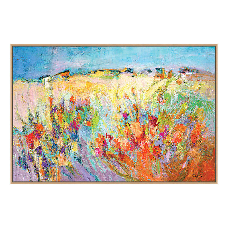 Blossoming with Vibrance Canvas Wall Art | Temple & Webster