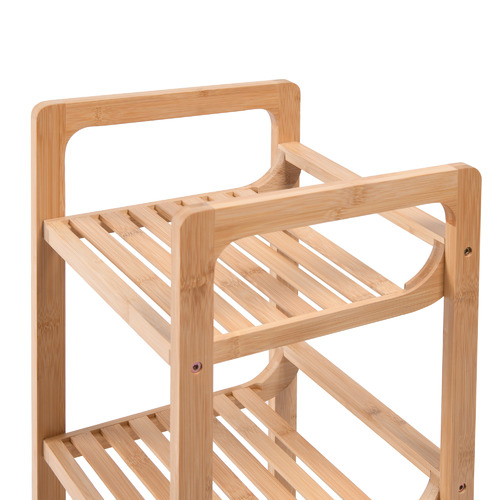 Lifestyle Traders Okin 3 Tier Bamboo Shelving Unit | Temple & Webster