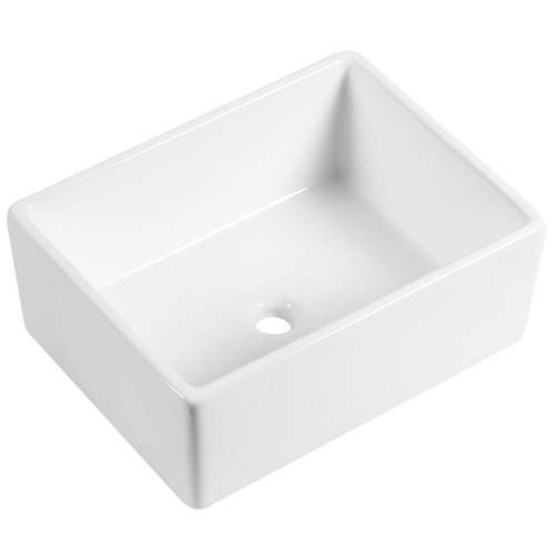 OttiAustralia Hampshire Smooth 530mm Single Ceramic Farmhouse Sink ...