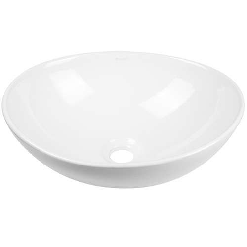 Artis 400mm Gloss White Ceramic Above Counter Basin | Temple & Webster