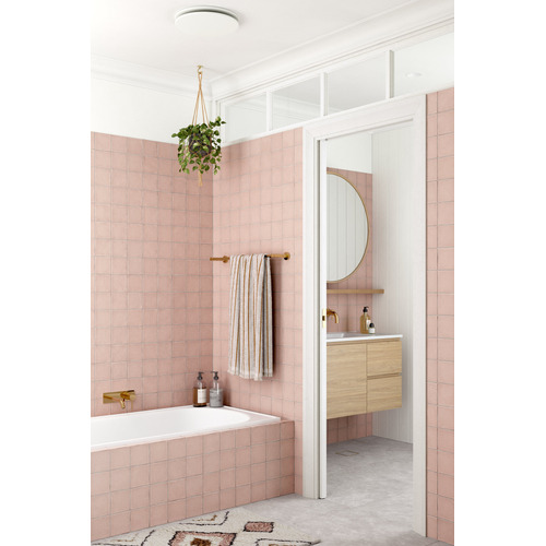 TiagoTapware Rumi 600mm Brass Double Towel Rail | Temple & Webster