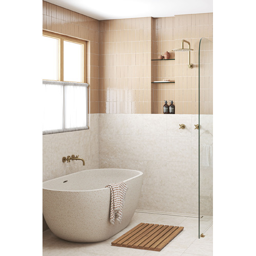 TiagoTapware Aries 200mm Cross Handle 1/4 Turn Bath Wall Tap Set ...