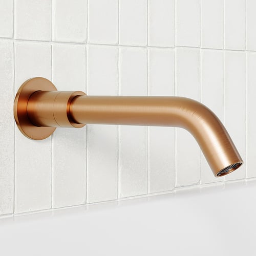City Life Inox 190mm Round Bath Spout | Temple & Webster