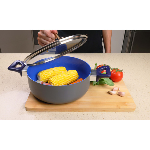 3 Piece Blue Royal Aluminium Cookware Set | Temple & Webster