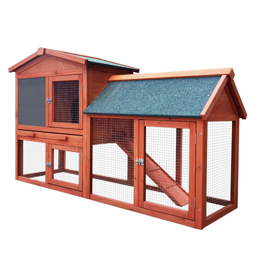 LivingFusion Solty 3 Door Rabbit Hutch | Temple & Webster