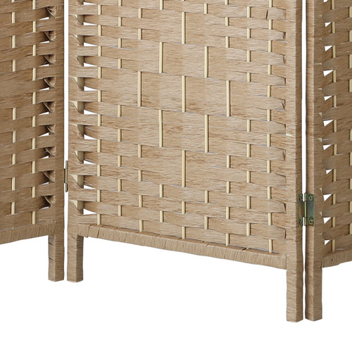 LivingFusion 6 Panel Shyla Pine Wood Room Divider | Temple & Webster