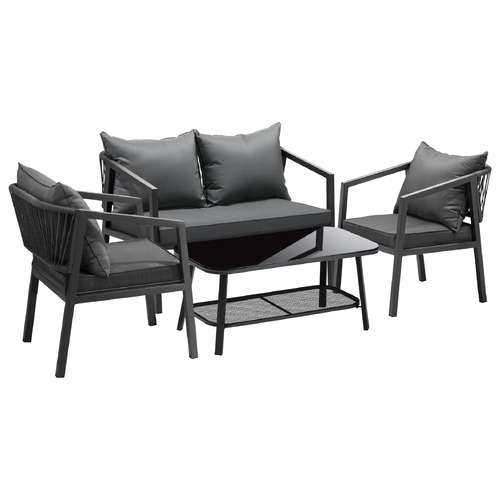 LivingFusion 4 Seater Chiara Outdoor Lounge Set | Temple & Webster