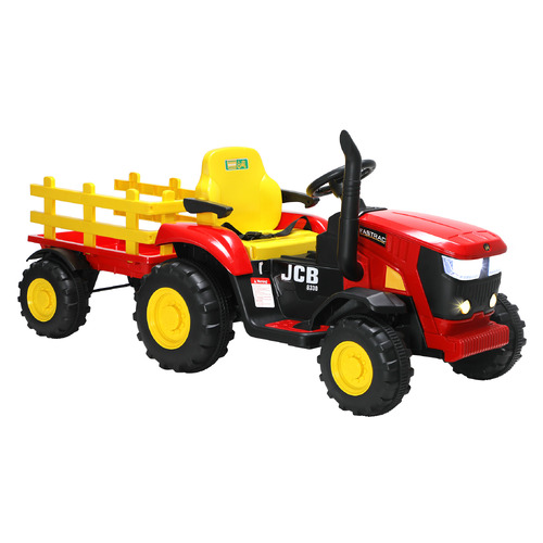 LivingFusion Louie Ride-On Tractor with Trailer | Temple & Webster