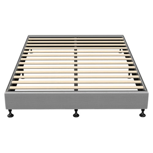 LivingFusion Grey Schubert Bed Base | Temple & Webster