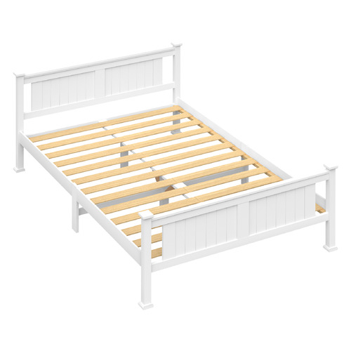LivingFusion Clara Pine Wood Bed Frame | Temple & Webster