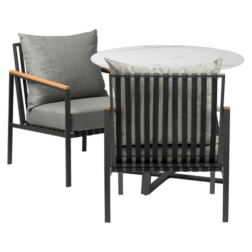 2 Seater Vinnie Outdoor Dining Table & Chair Set | Temple & Webster