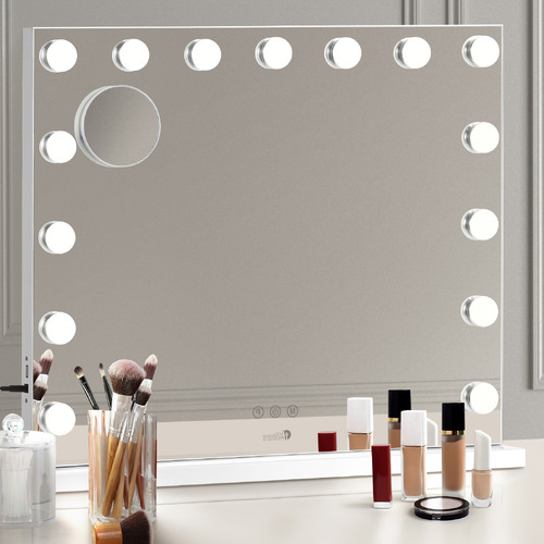 LivingFusion Gerver Steel LED Mirror | Temple & Webster