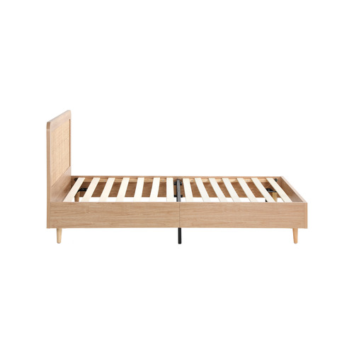 LivingFusion Dahlia Rubberwood Bed Frame | Temple & Webster