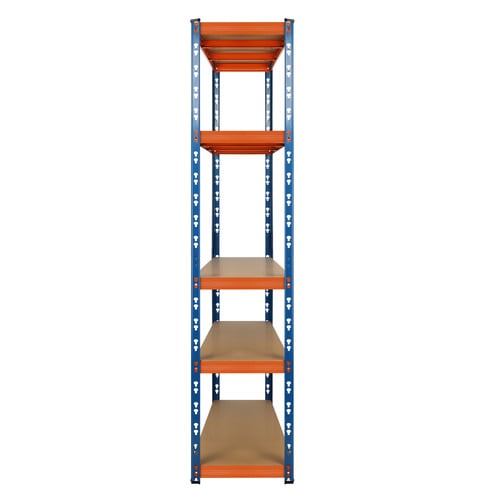 LivingFusion Orange Jemison Steel Shelving Units | Temple & Webster