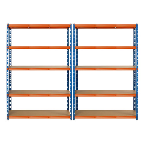 LivingFusion Orange Jemison Steel Shelving Units | Temple & Webster