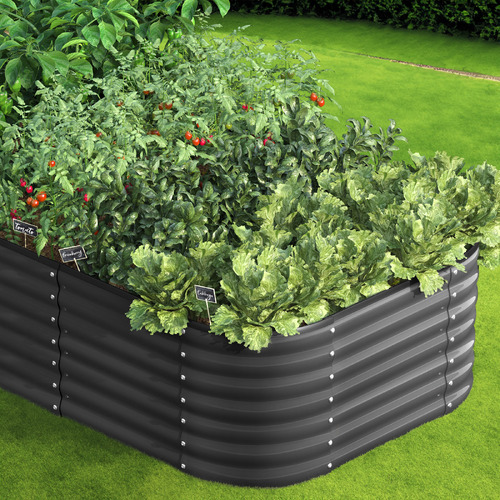 LivingFusion Gaya 9-in-1 Modular Raised Garden Bed | Temple & Webster